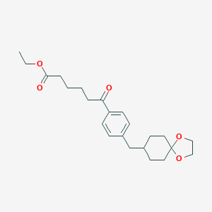 Buy ethyl 6-[4-(1,4-dioxaspiro[4.5]decan-8-ylmethyl)phenyl]-6-oxohexanoate from HANGZHOU JHECHEM ...