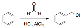 Mechanism for chloromethylation of benzene with formaldehyde and HCl ...