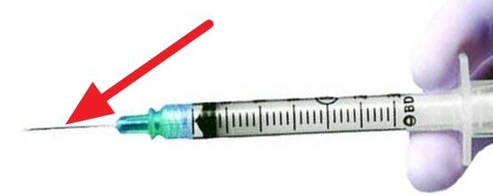 What are risks associated with injection made by a non-sterile needle ...