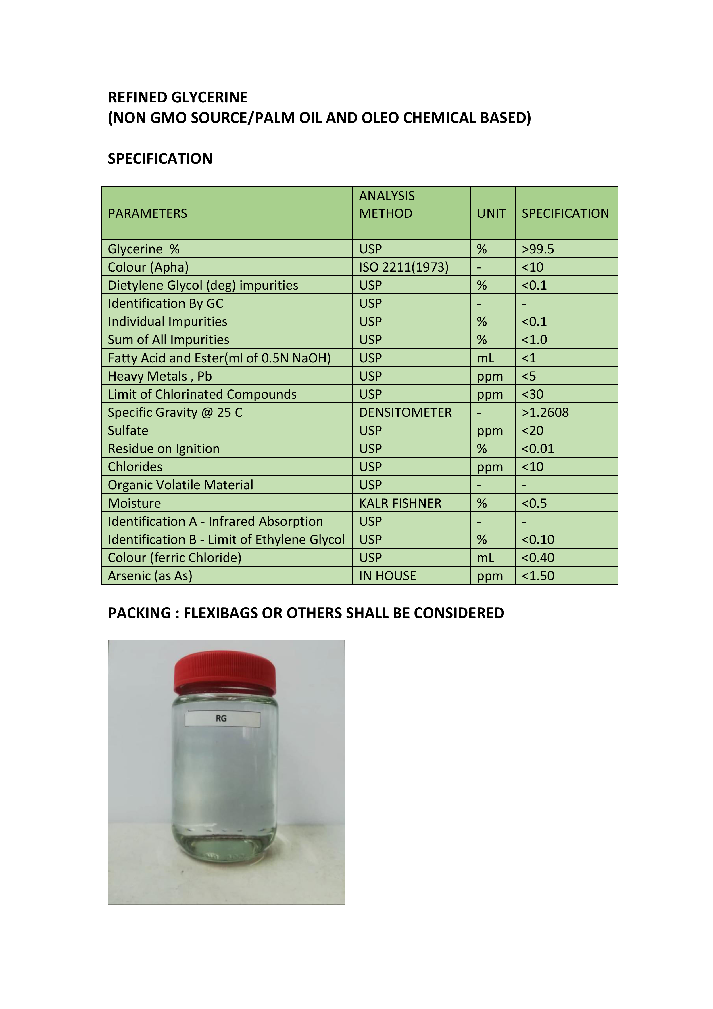 Buy Refined Glycerin 99.7% crystal white Pharmaceutical Grade from ...