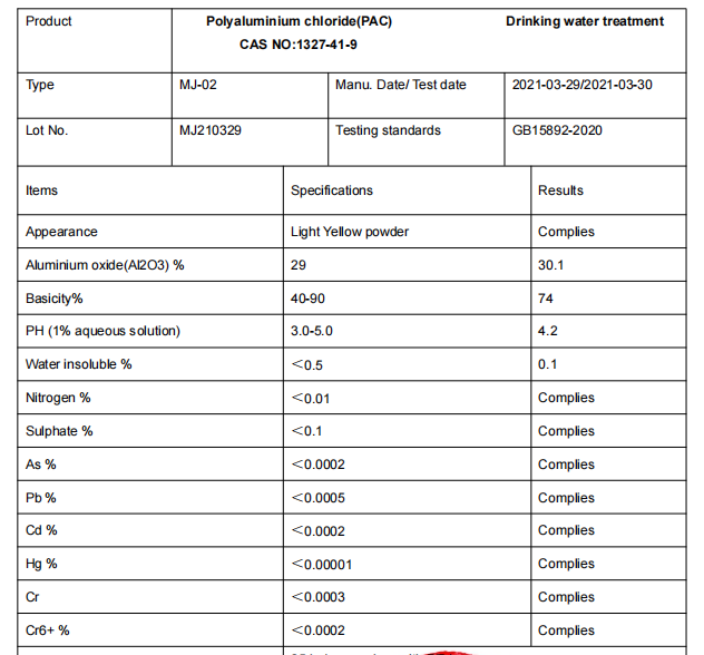 Buy polyaluminium chloride 30% light yellow powder Food Grade from ...