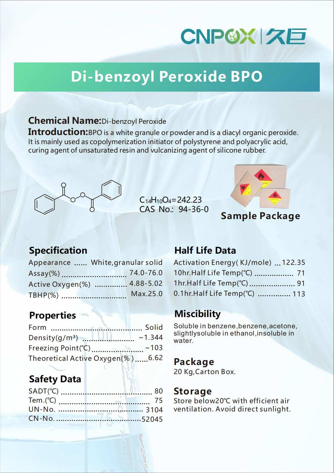 Buy Di - benzoyl Peroxide(BPO) Food Grade from FOSHAN JIUJU CHEMICALS ...